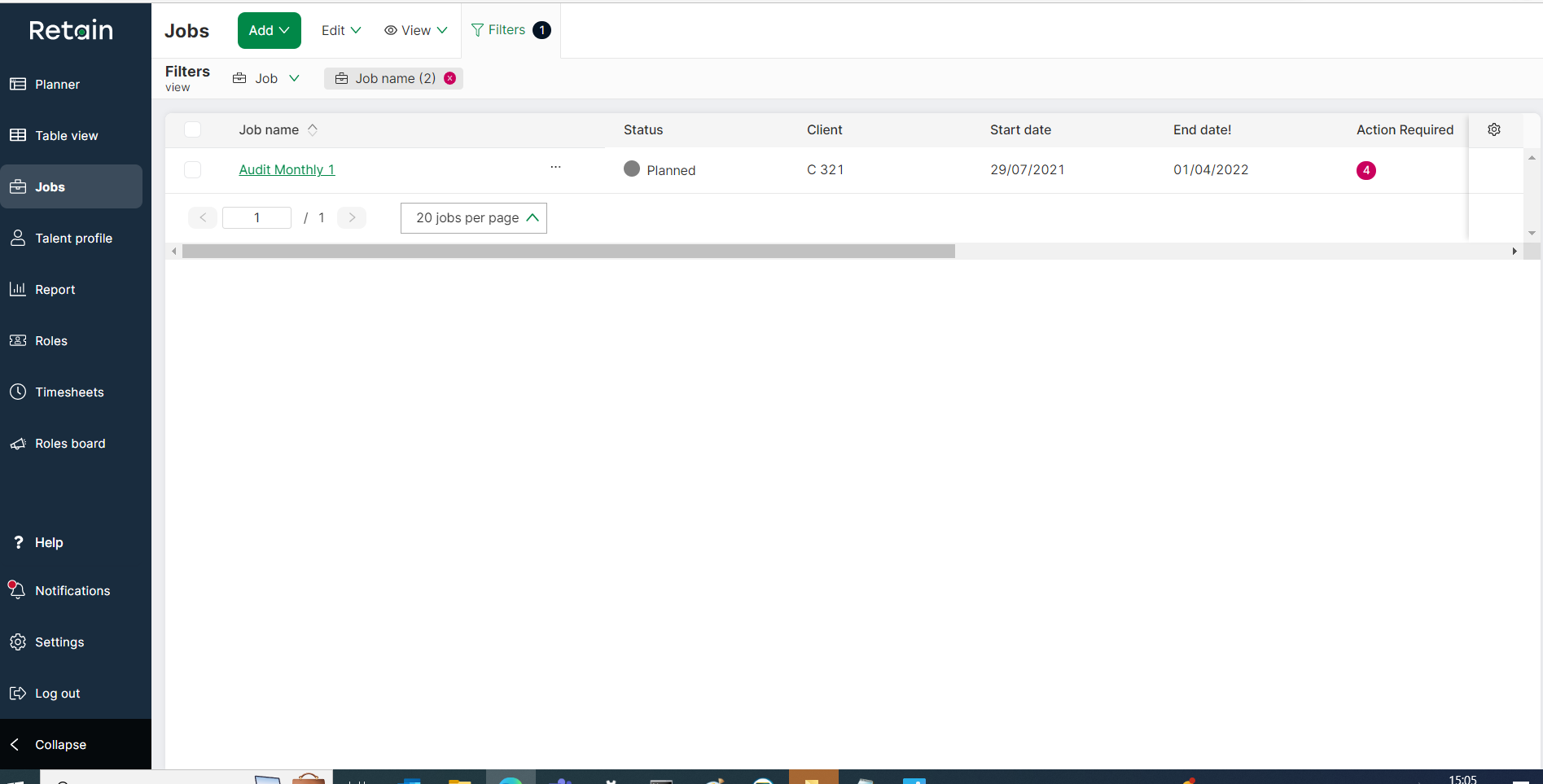 The interface - Retain Cloud Help