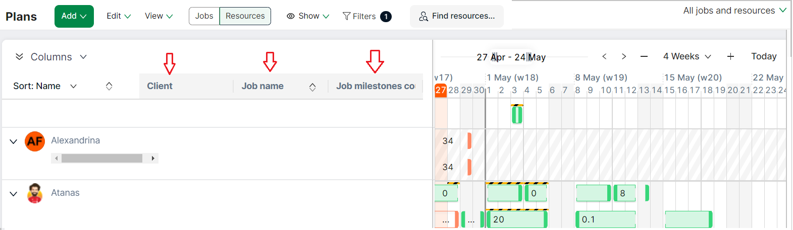 Manage Display Columns Retain Cloud Help manage-display-columns-retain-cloud-help