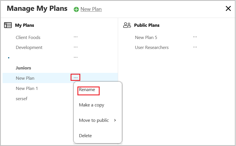 Work with private plans - Retain Cloud Help